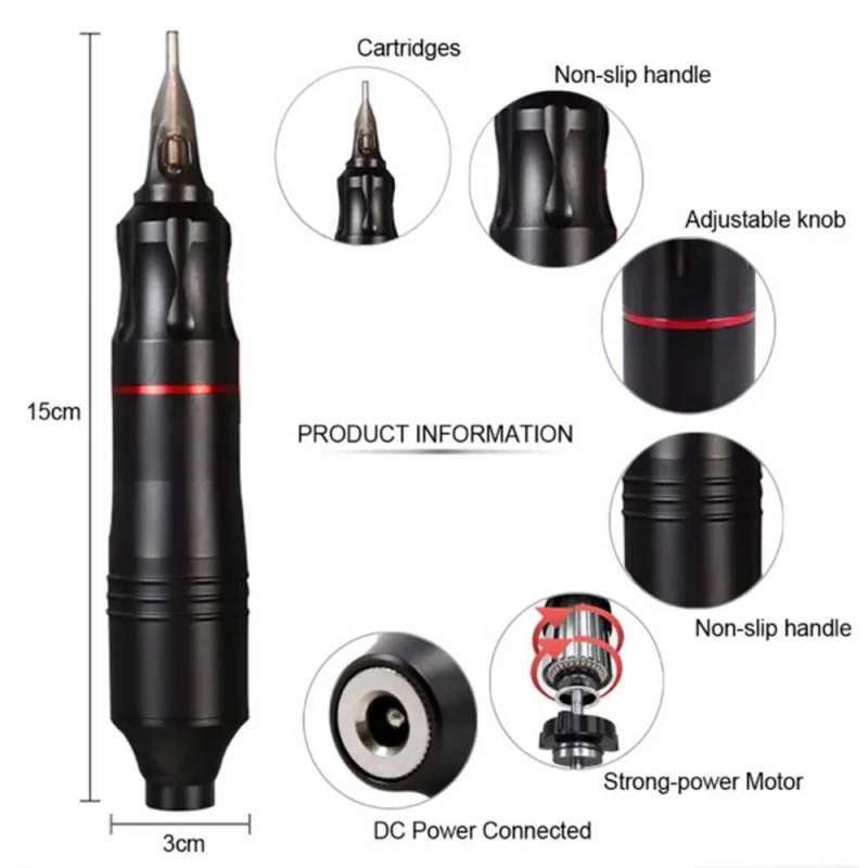 Jual Whale Mesin Tato Rotary Tattoo Gun Machine Kit 11 Sets Tpn-020 ...