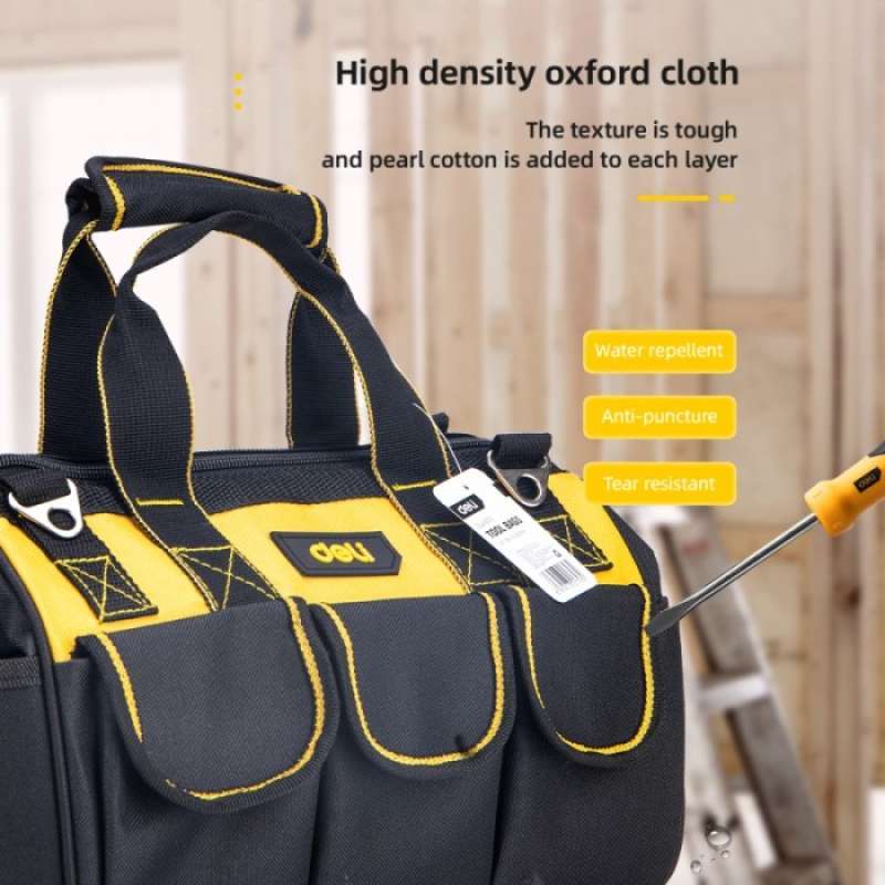 Promo Deli Tool Bag / Tas Simpan Perkakas Multifungsi Bahan Kuat ...