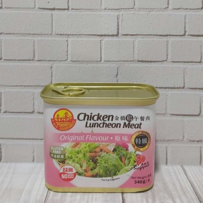 Promo Golden Bridge Chicken Luncheon Meat Ham Ayam 340 Gram Diskon 23% ...
