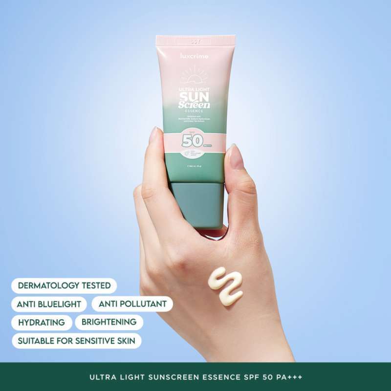 Promo Luxcrime Ultra Light Sunscreen Essence Spf 50 Pa++++ Original ...