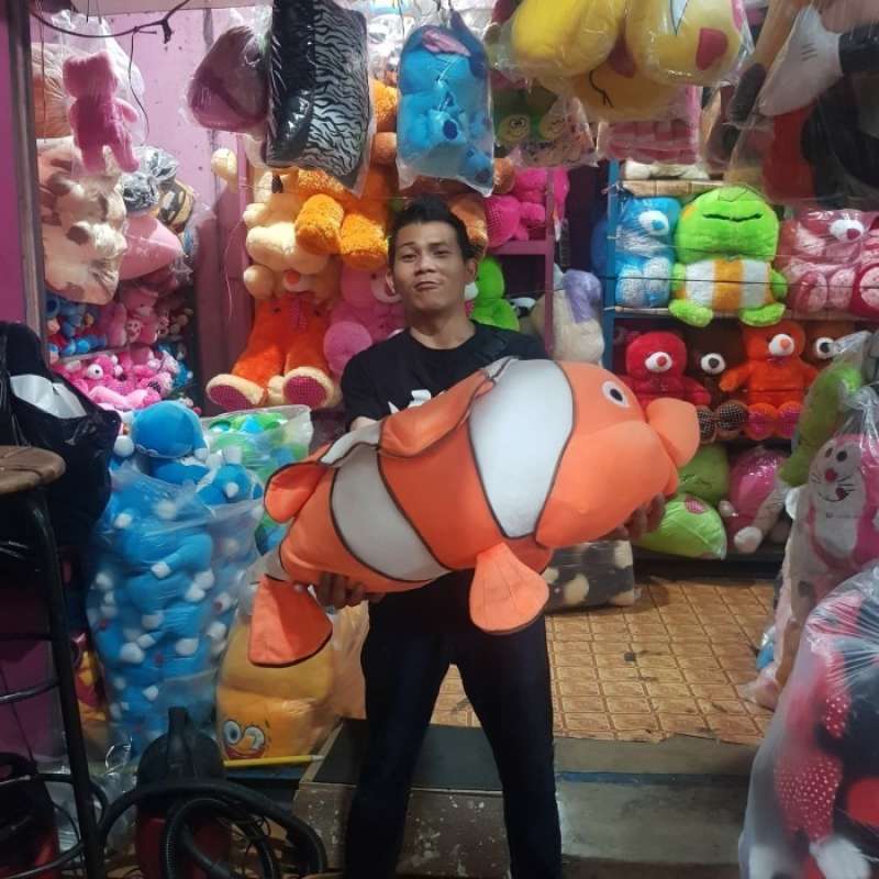 Promo Fto Asli! Boneka Ikan Nemo Mujaer Orange Oranye Oren Giant Jumbo ...