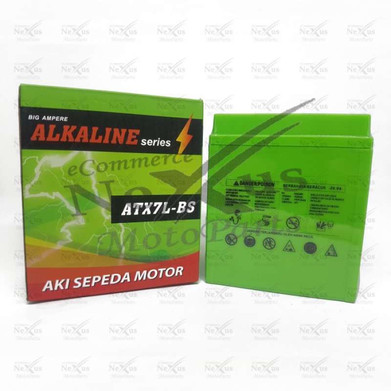 Promo Aki Motor Alkaline Atx7l-bs Gtz6 Ytx7 / 12v 7a Kawasaki Klx Tracker Terbaik Diskon 31% Di ...