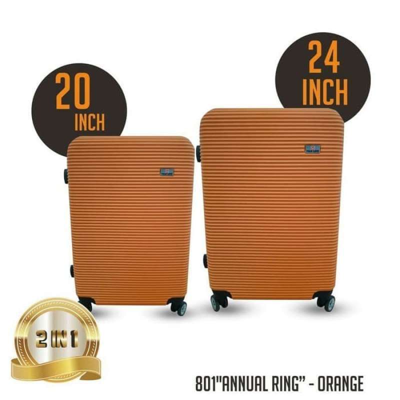 Promo Satu Set Koper Polo 20 Inch Kabin 24 Inch Bagasi Travel Fiber ...
