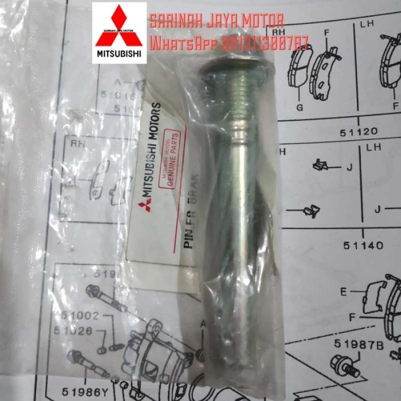 Promo Baut Pin Kaliper Caliper Rem Depan Mirage Bagian Atas Terbaru Diskon 38% Di Seller ...
