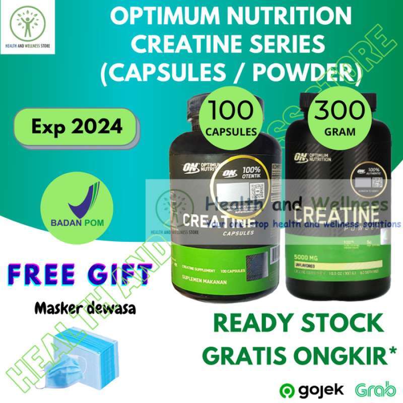 Promo Optimum Nutrition On Creatine Powder 300 Gr Creatine Monohydrate ...