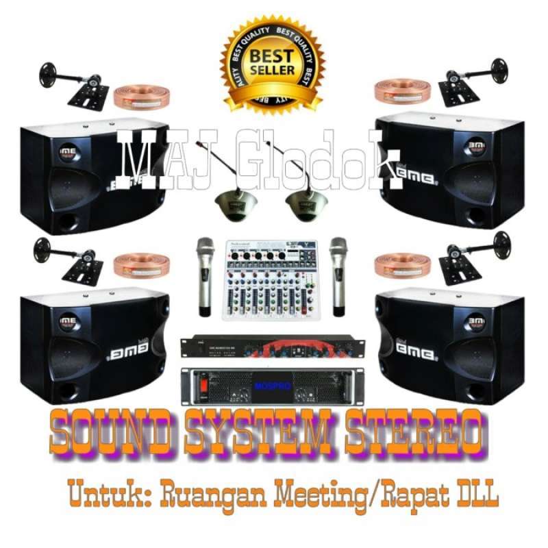 Promo Promo- Paket Sound System Stereo Bmb Untuk Gedung/ruangan Diskon ...
