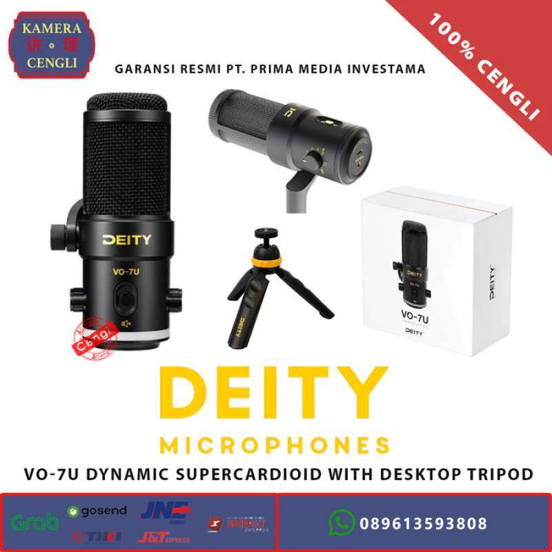 Promo Promo- Deity Microphones Vo-7u Dynamic Supercardioid Usb Streamer ...