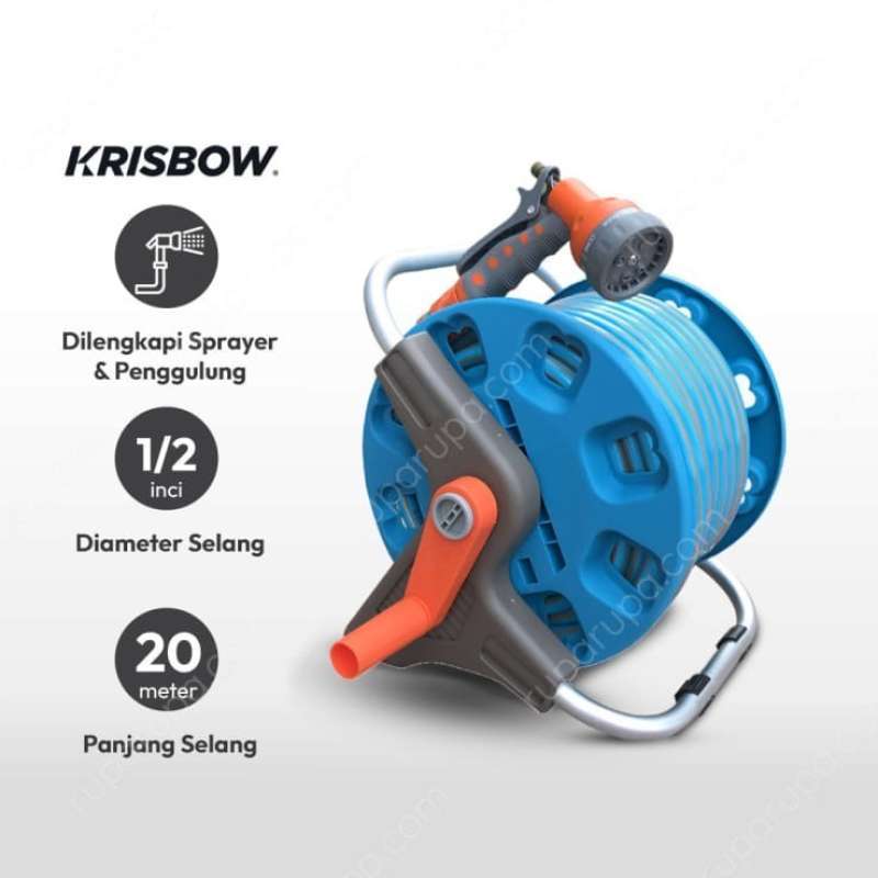 Promo Krisbow Selang Air Dengan Alat Penggulung 1/2inci X 20m Wmo Ac3176 Diskon 8% Di Seller ...