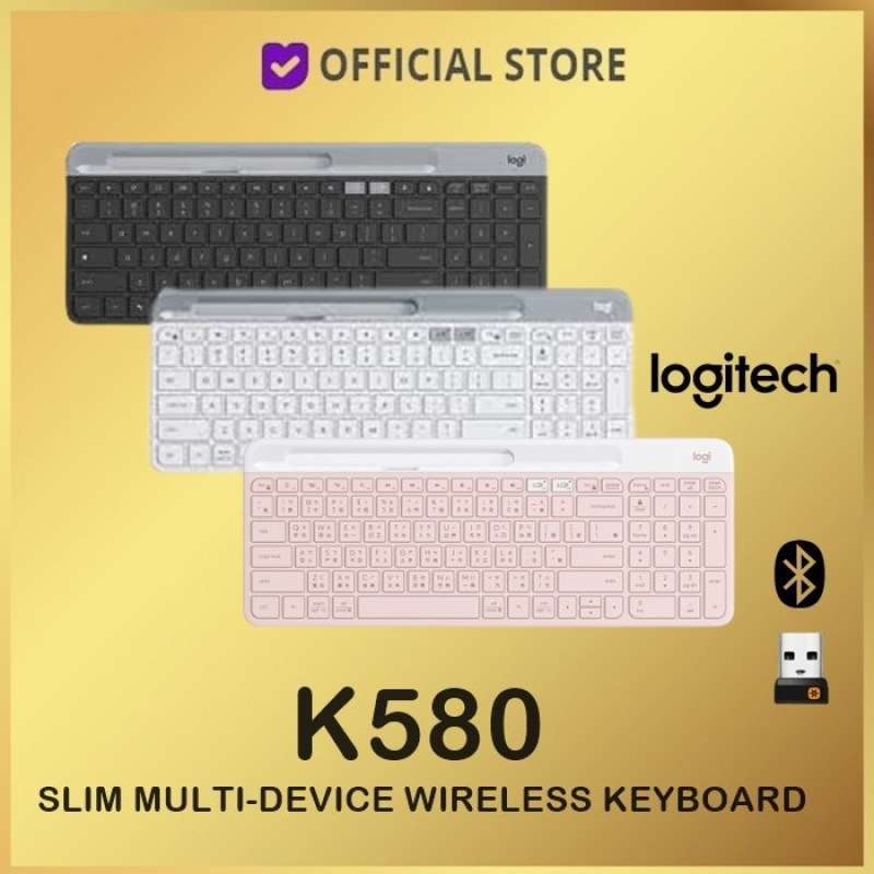 Jual Logitech K580 Slim Multi Device Wireless Bluetooth Keyboard K 580 - Black Di Seller Jete ...