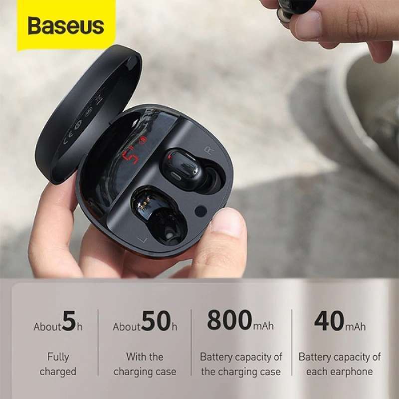 Promo Baseus Wm01 / Encok Wm-01 Tws True Wireless Earbuds Bluetooth ...
