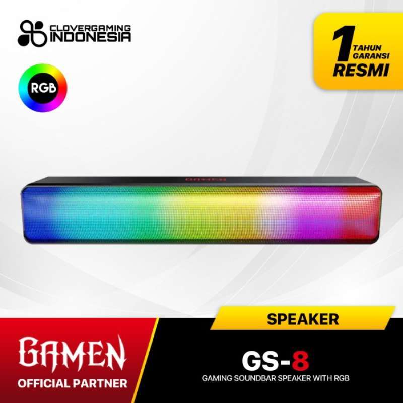 Promo Gamen Gs8 Gs-8 Rgb Multimedia Soundbar Speaker Gaming Rgb Diskon ...