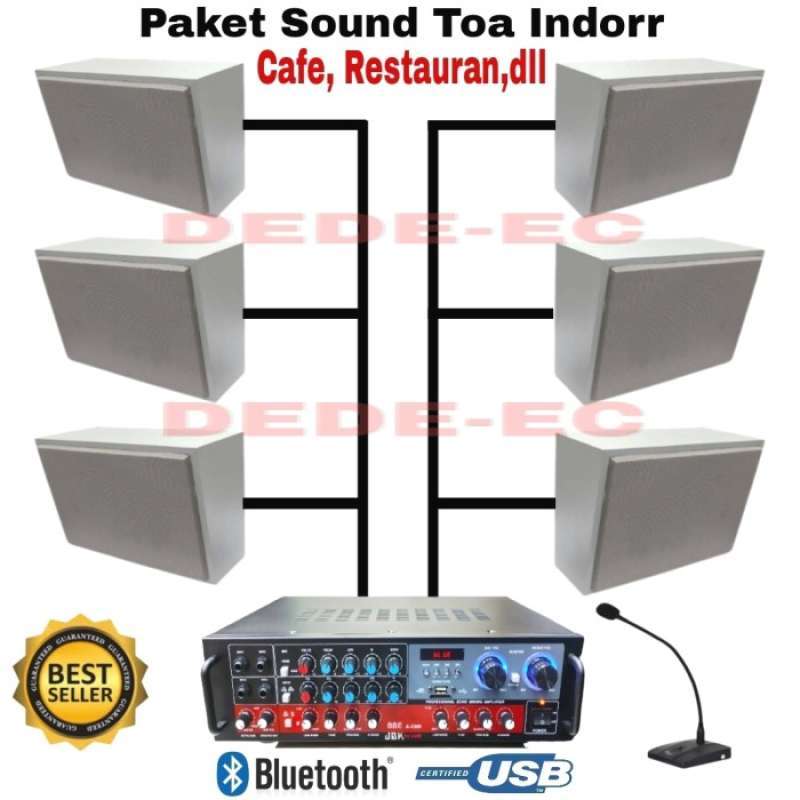 Promo Paket Speaker Toa Indoor+ampli Bluetooth Diskon 23% Di Seller ...