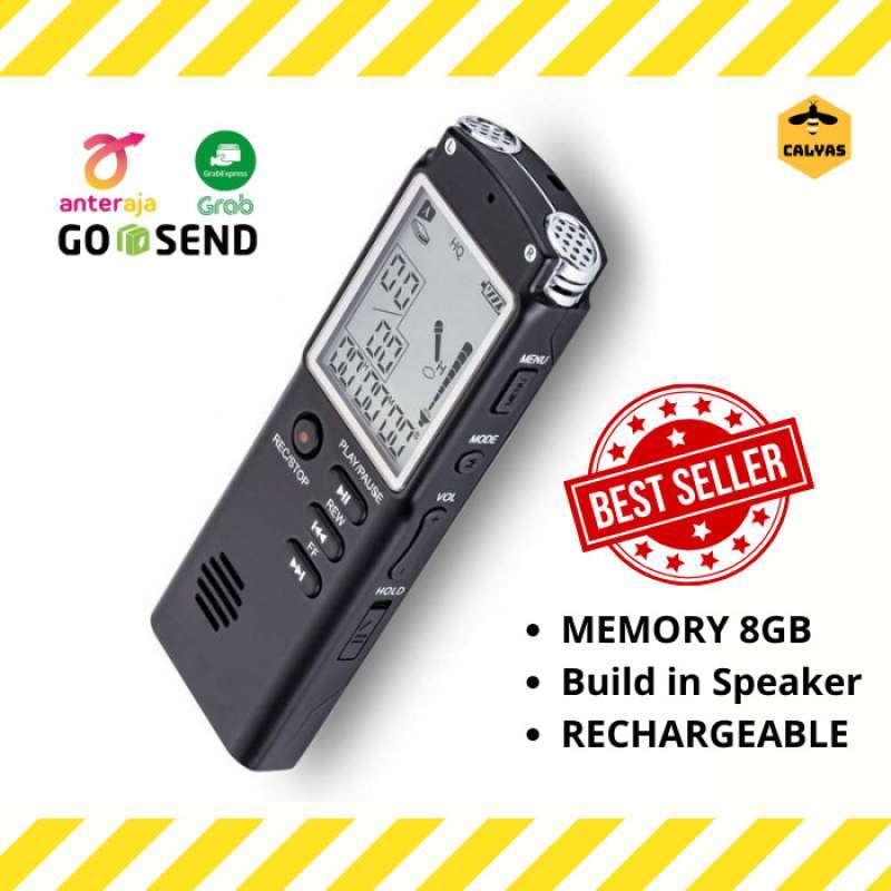 Promo Perekam Suara Digital Voice Recorder 8gb Mini Diskon 23% Di ...