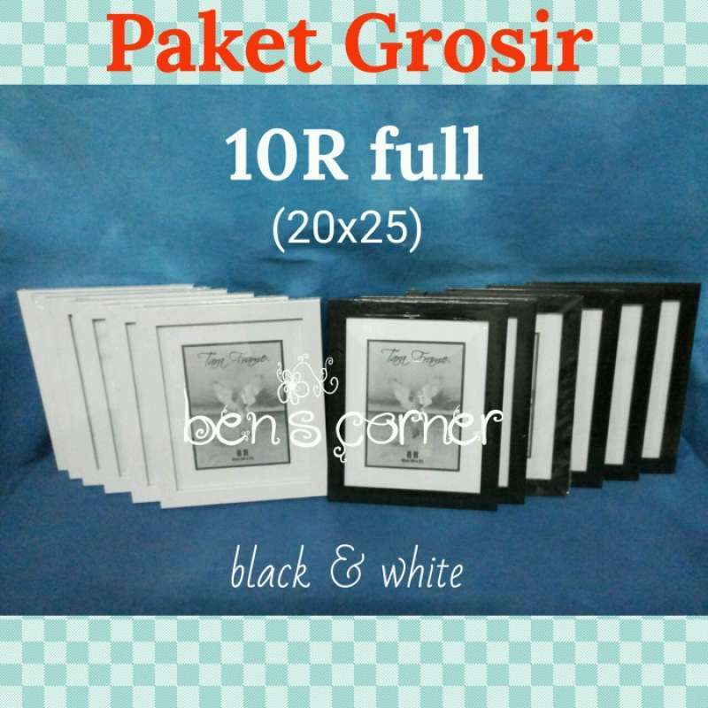 Promo Frame Foto/bingkai Foto/paket Grosir Uk.10r Full (20x25) Black ...