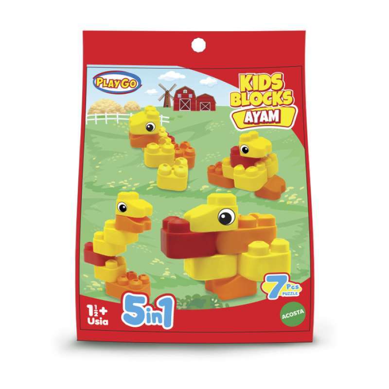 Promo Mainan Edukasi Kids Blocks Play Go - Mainan Balok Susun Brick ...