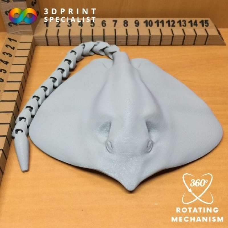 Promo Articulated Stingray Toy Mainan Anak Ikan Pari Fleksibel ...