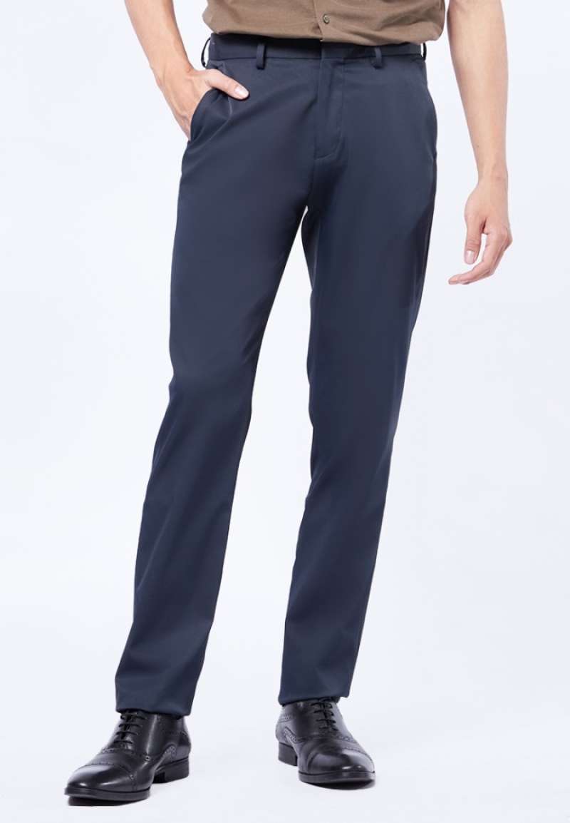 Jual Executive 4-way Stretch Slim Fit Pants 1-lpicro122h384 Navy - 30 ...