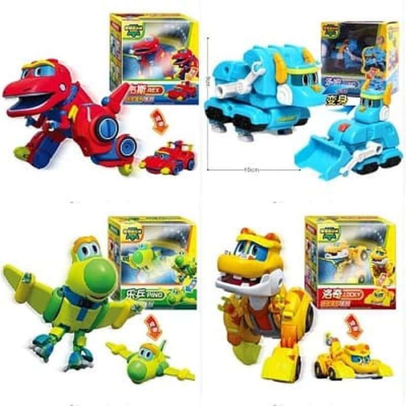 Promo Mini Gogo Dino Go Go Dinosaurs Robot Transformer Mainan ...