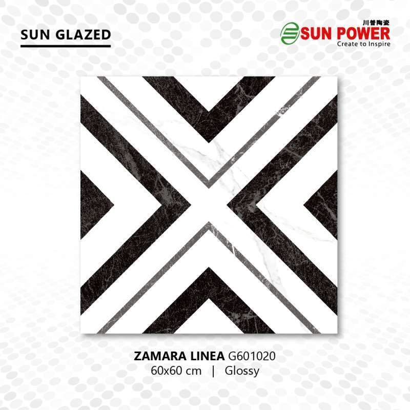 Jual Keramik Lantai Body Putih Glossy - Zamara Linea 60x60 | Sun Power ...