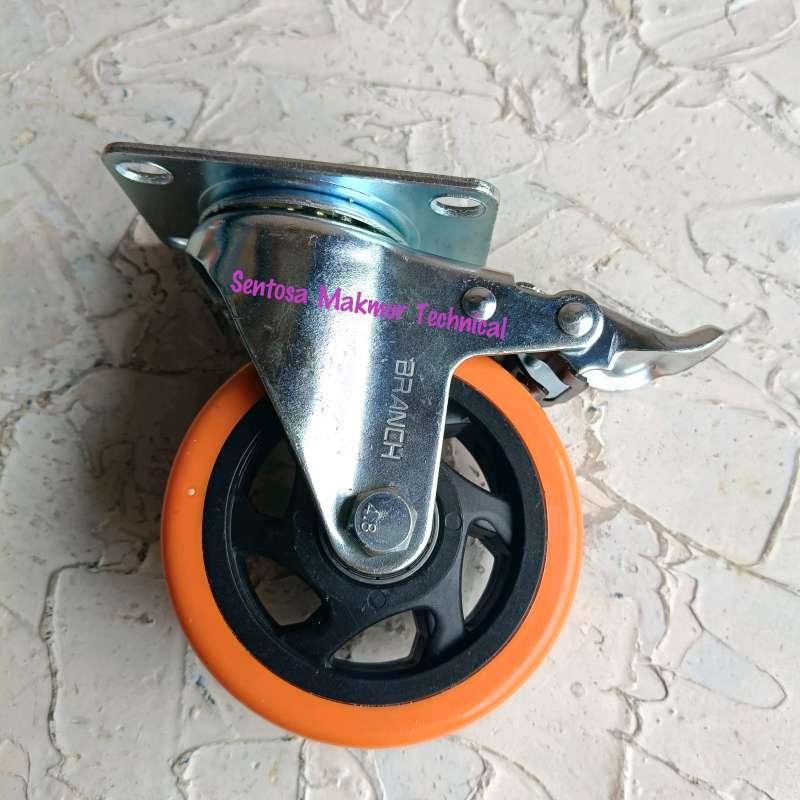 Jual Branch 4 Roda Pvc Caster Troli Koper Lemari Etalase Hidup / Mati ...
