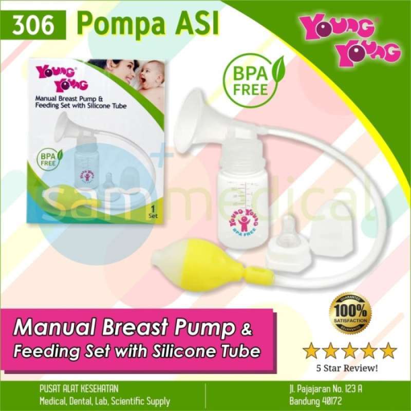 Promo Young Young Manual Breast Pump & Feeding Set /pompa Asi Manual Kedap Udara / Alat Pompa ...