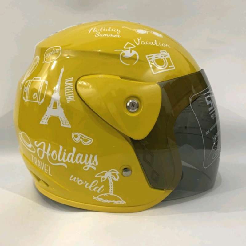 Promo Helm Jpn Fullface Motogp Model Tanduk Sni - Abu-abu Doff, M ...