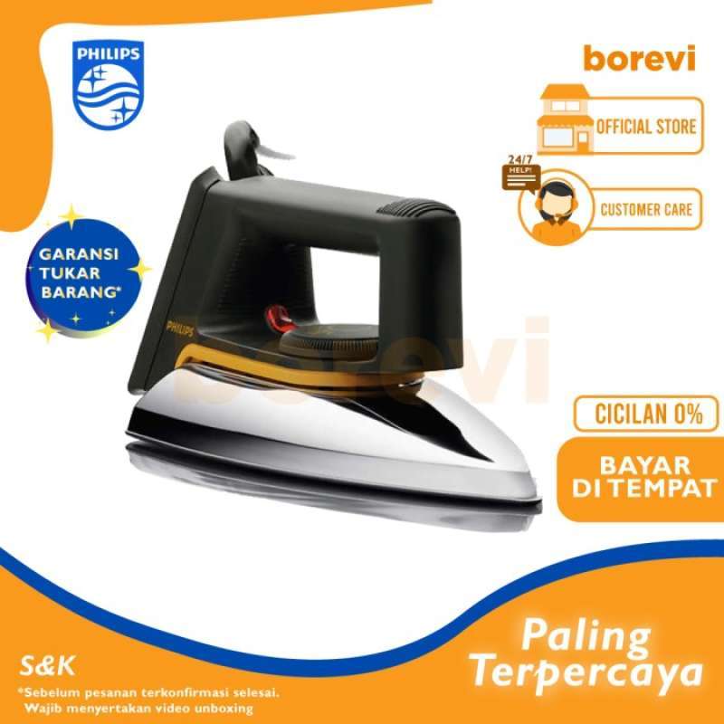 Promo Philips Classic Hd1172 Setrika Listrik Dry Iron Made In Indonesia ...