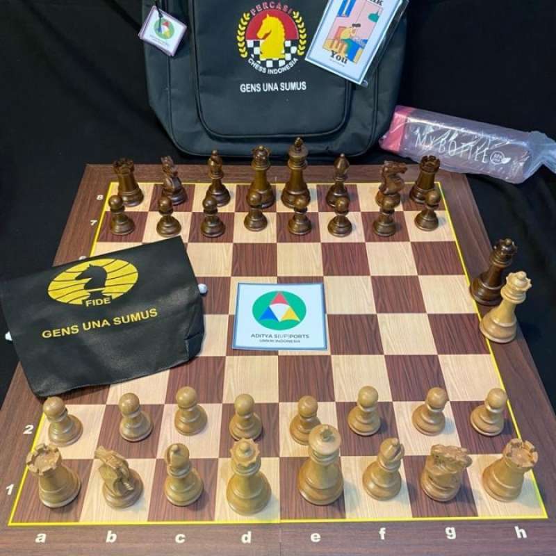 Promo New Set Ultimate Papan Catur Kayu Wood Chess Board Percasi Fide ...