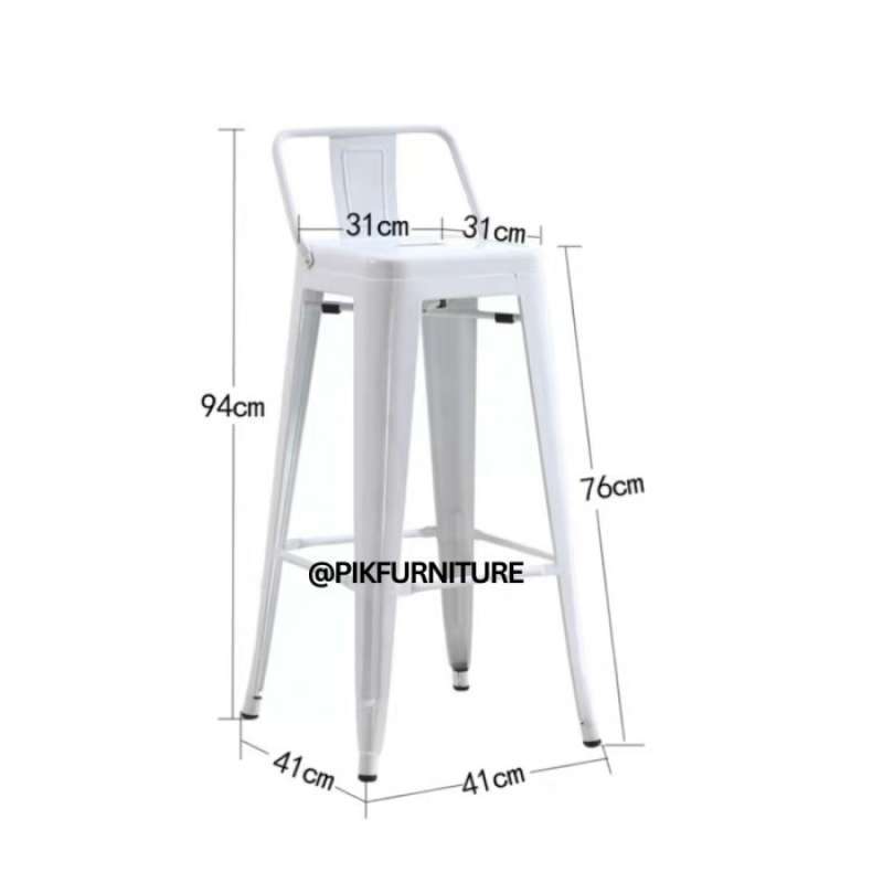 Promo Kursi Besi Iron Chair Kursi Cafe Kursi Bar Minimalis Tinggi ...