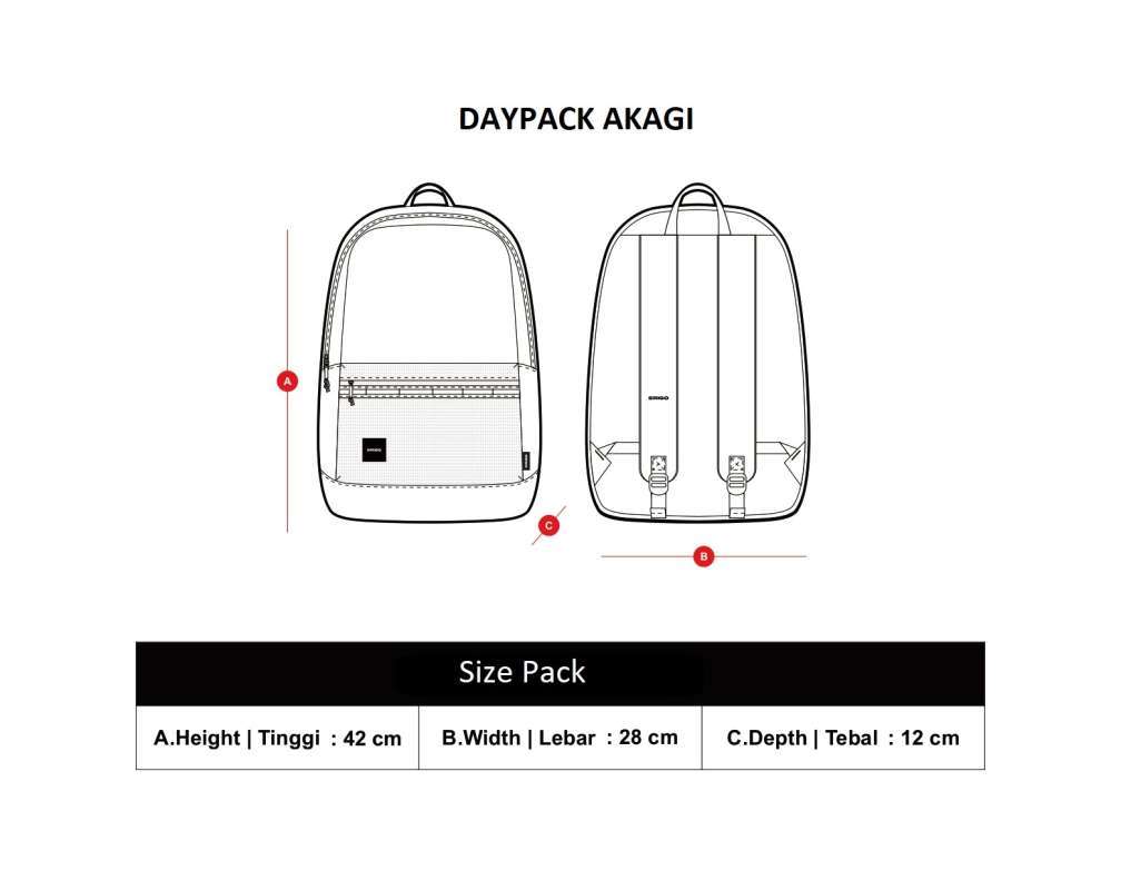 Promo Erigo Daypack Akagi Black Unisex Diskon 12% Di Seller Erigo ...