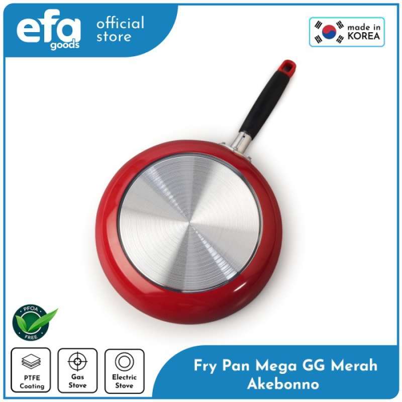 Promo Efa Goods Wajan Teflon Fry Pan Mega Gagang Merah Akebonno 20-32cm Diskon 23% Di Seller ...