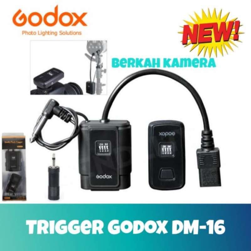 Promo Trigger Lampu Studio Godox Dm-16 Triger Flash Studio Diskon 23% Di Seller Mettaria Store ...