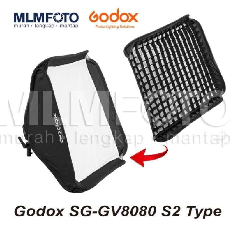 Promo Godox 80x80cm Easy Foldable Softbox With S2 S-type Bracket Sg ...