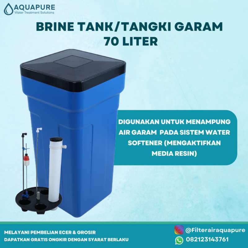 Promo Tangki Garam Kapasitas 70 Liter / Brine Tank Water Softener ...
