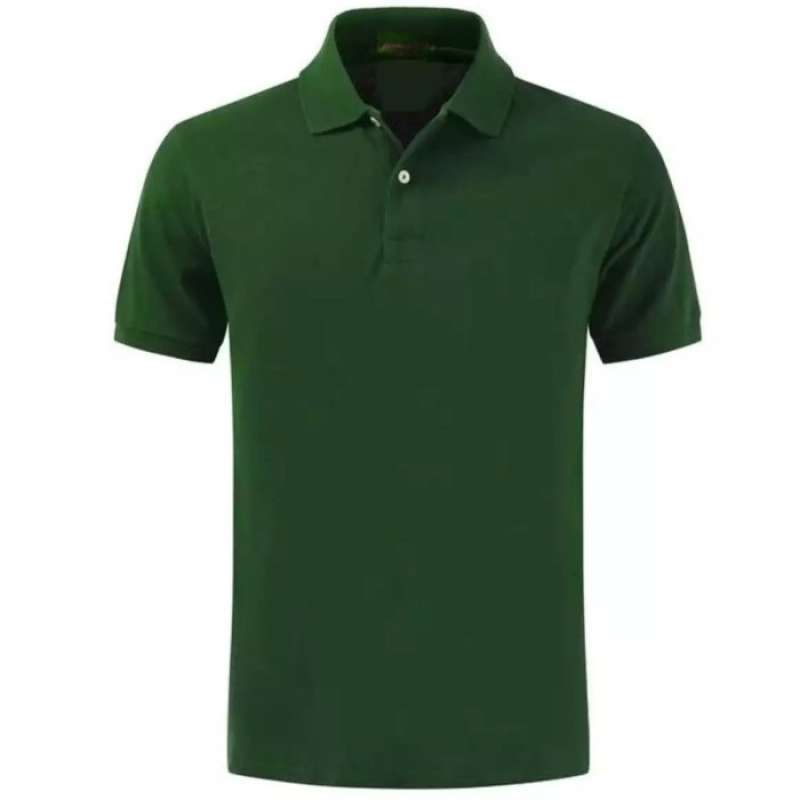 Jual Polo Shirt Kerah Cotton Pique Warna Hijau Botol - Pria & Wanita ...