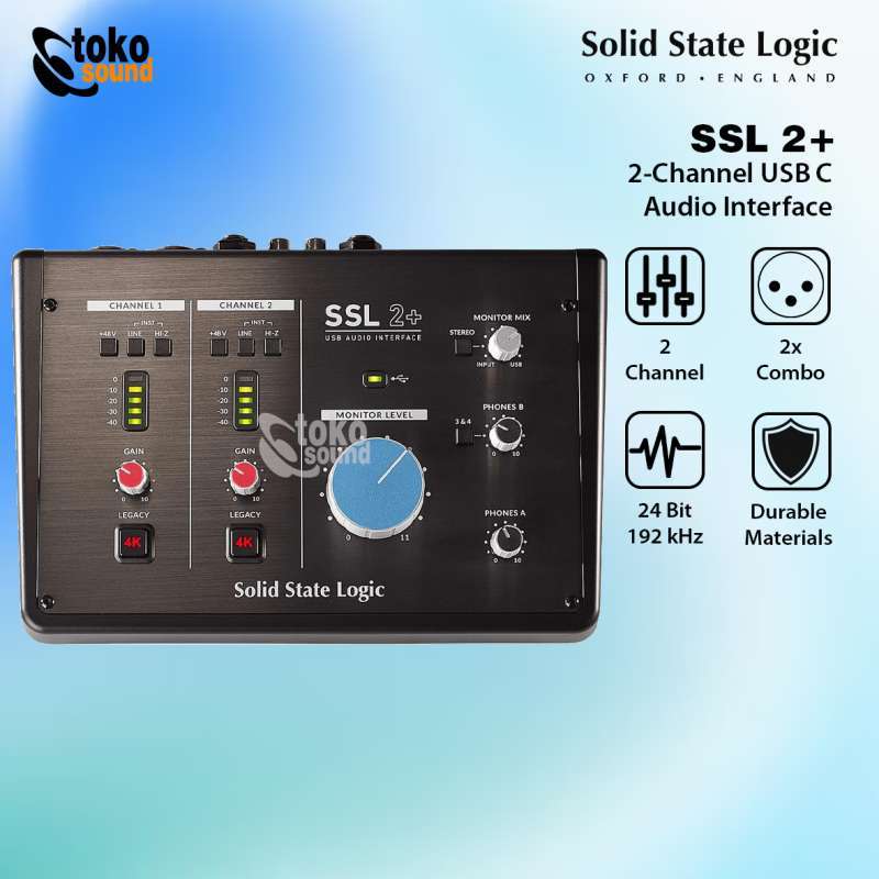 Jual Solid State Logic Ssl2+ Ssl 2 Plus - Professional Usb Audio Interface Di Seller Tokosound ...