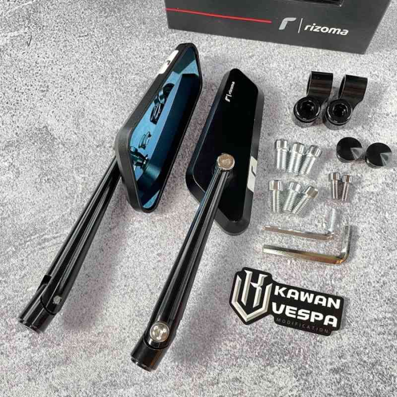 Promo Spion Circuit Rizoma Riderich Cnc Black - Silver Universal ...
