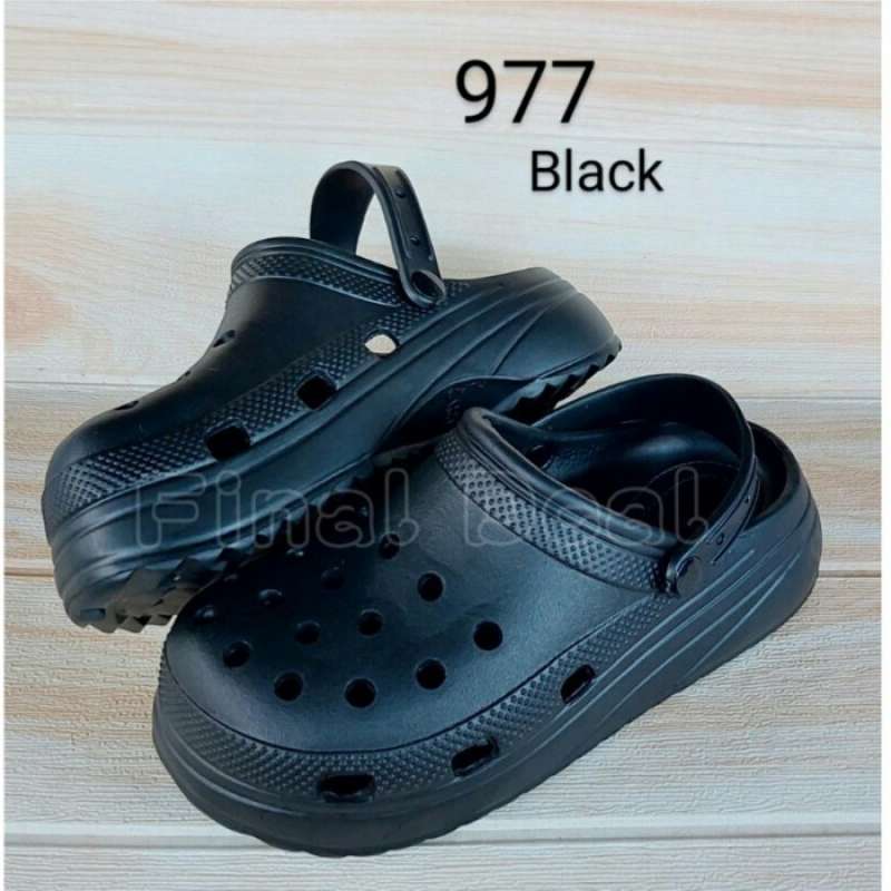 Jual Sandal Kodok Classic Bae Clog,sepatu Sendal Baim Wedges Platform ...