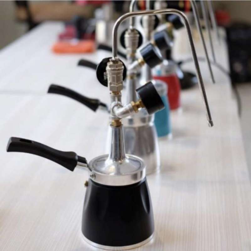 Jual Red Steamer Susu Manual 600 Ml Untuk Latte Cappucino 20 Kali Steam ...