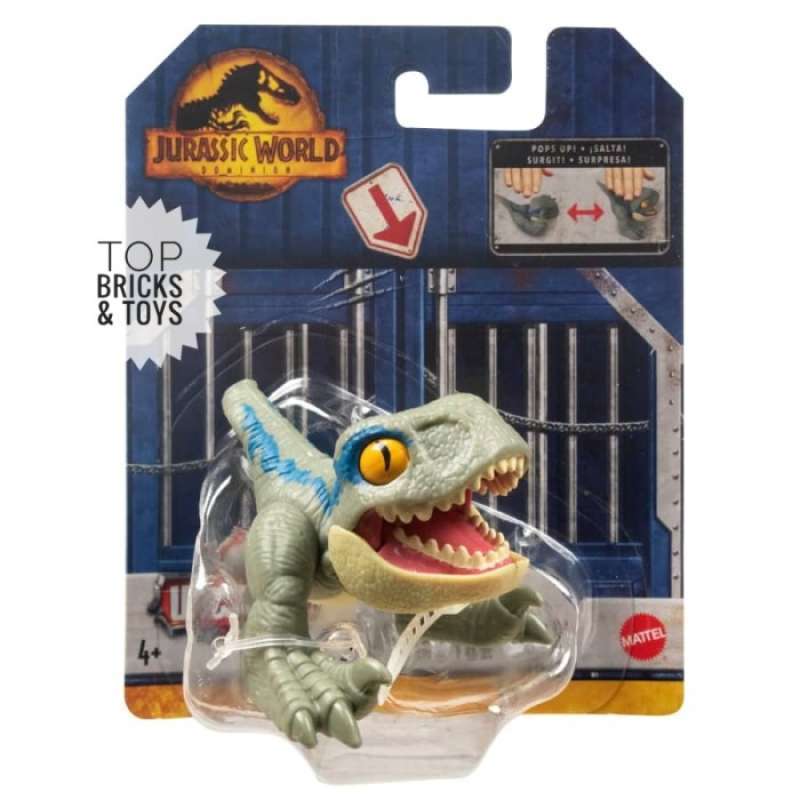 Promo Mattel, Jurassic World Uncaged Wild Pop Ups Velociraptor 'blue ...