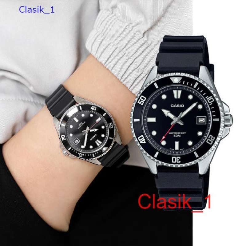Promo Original 100%!! Casio Mdv-10-1a1vdf Jam Tangan Marlin Duro 50m ...