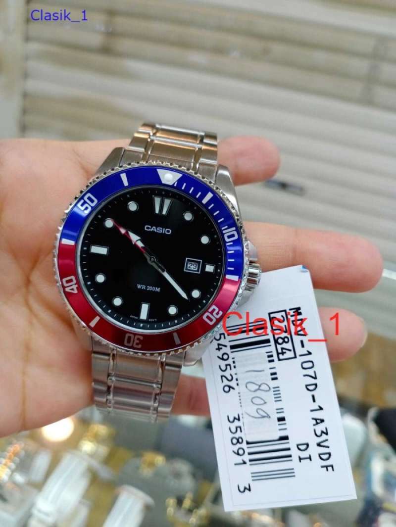 Promo Original 100%!! Casio Mdv-107d-1a3vdf Marlin Duro Diver 200m Mdv ...