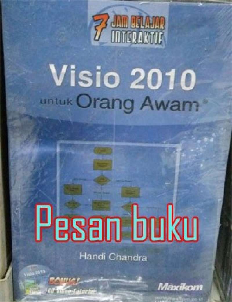 Promo Buku 7 Jam Belajar Interaktif Visio 2010 Untuk Orang Awam Diskon ...