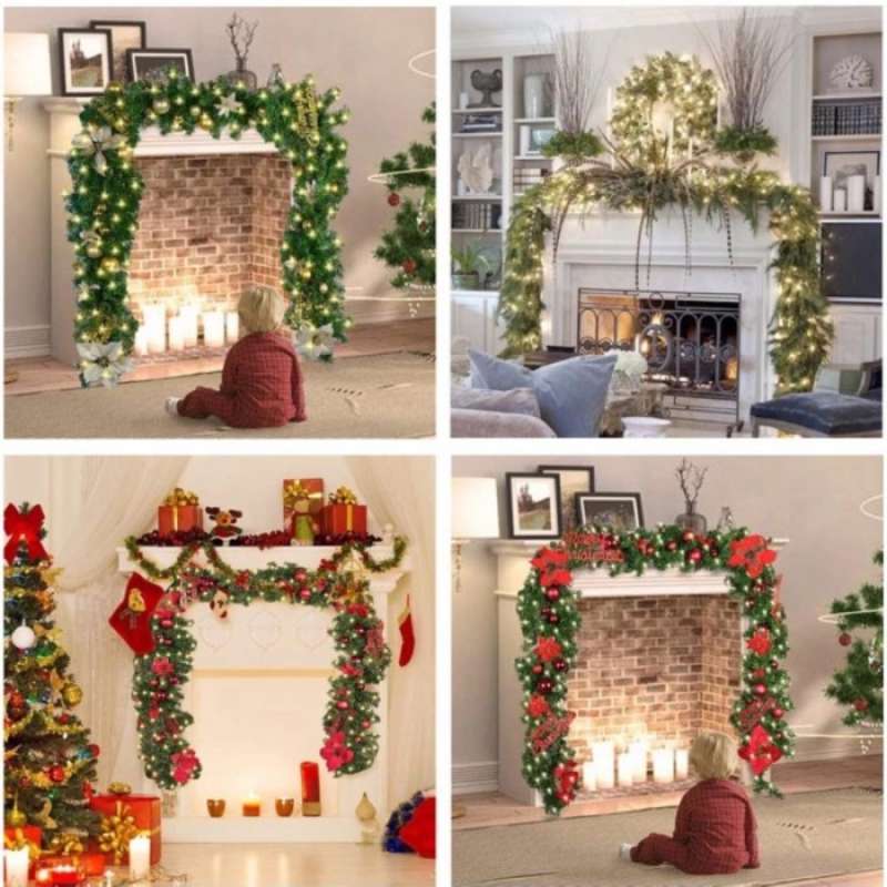 Jual Garland Set Daun Lilit Kawat Set Bunga/ Paket Garland Dekorasi ...