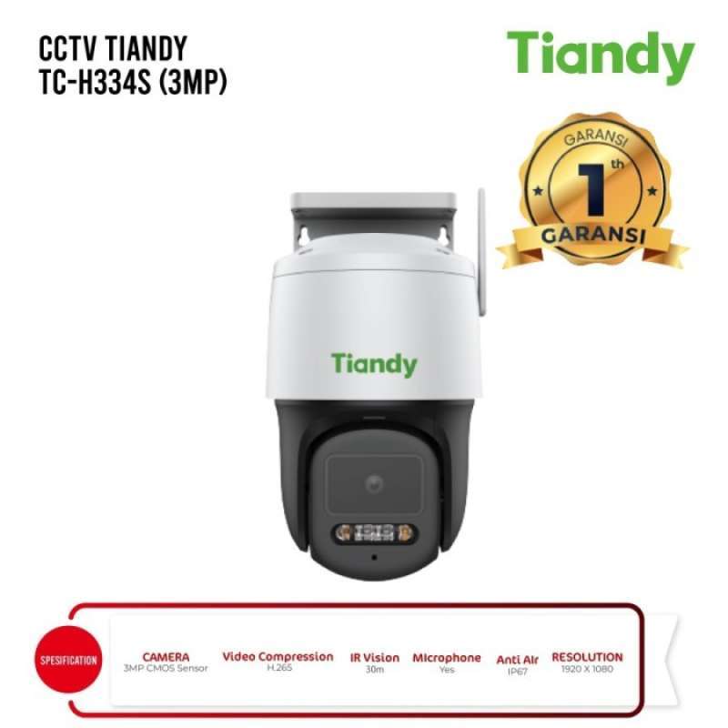 Promo Camera Cctv Tiandy Tc-h334s Wireless Tiandy 3mp Outdoor Dual ...