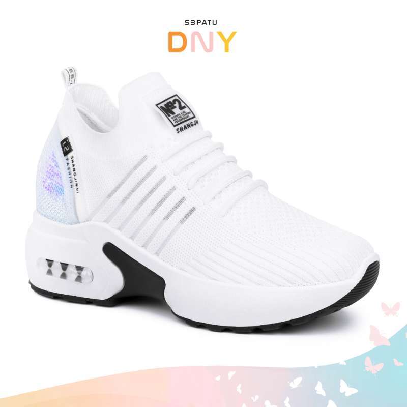 Promo Spatu Putih Wanita Kekinian Cewek Sneakers Tinggi Terbaru Running Sport 0090 By Dny Diskon ...