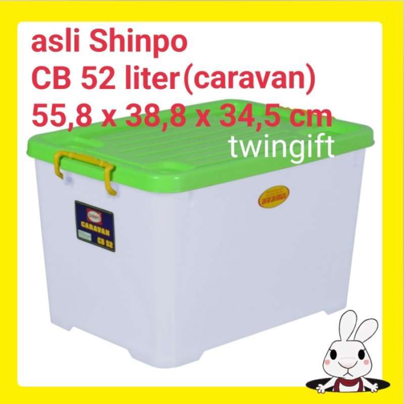 Promo Container/kontainer Box Serbaguna 52 Liter, Shinpo, Cb-52 ...