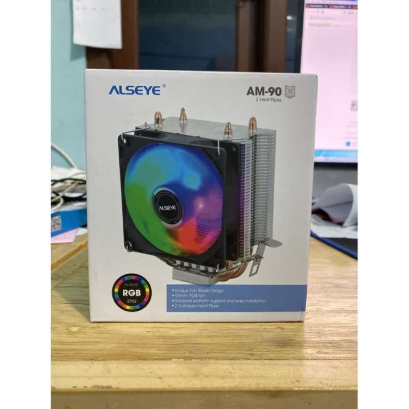Promo Alseye Am-90 2 Pipa Fan Cessor Cpu Cooler Muliplatfrom Rgb 2 ...