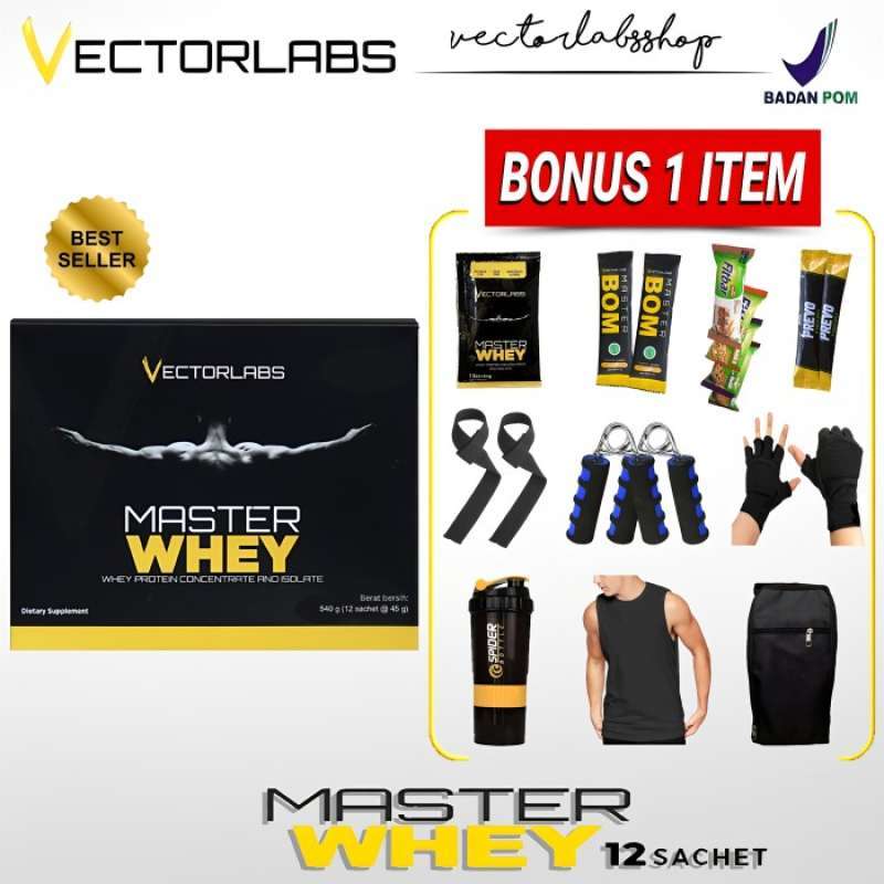 Promo Vectorlabs Master Whey 14 Sachet Whey Protein Vector Labs Diskon ...