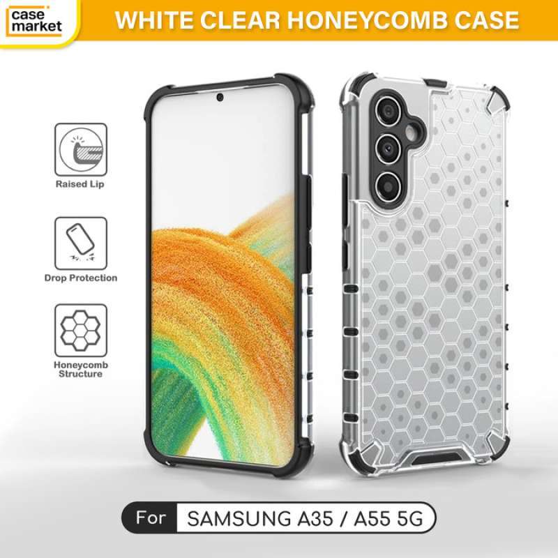 Promo Samsung A35 A55 5g Soft Case Cover Honeycomb Kamera Protector ...